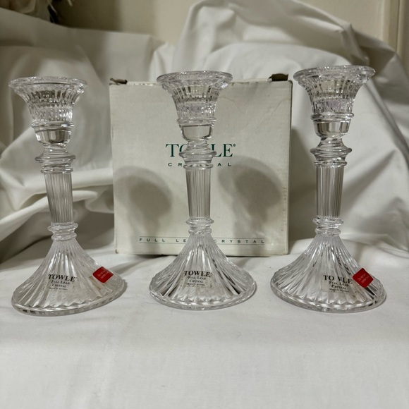 Towle | Accents | Towle Vintage Full Lead Crystal Old Colonial Consoles ...